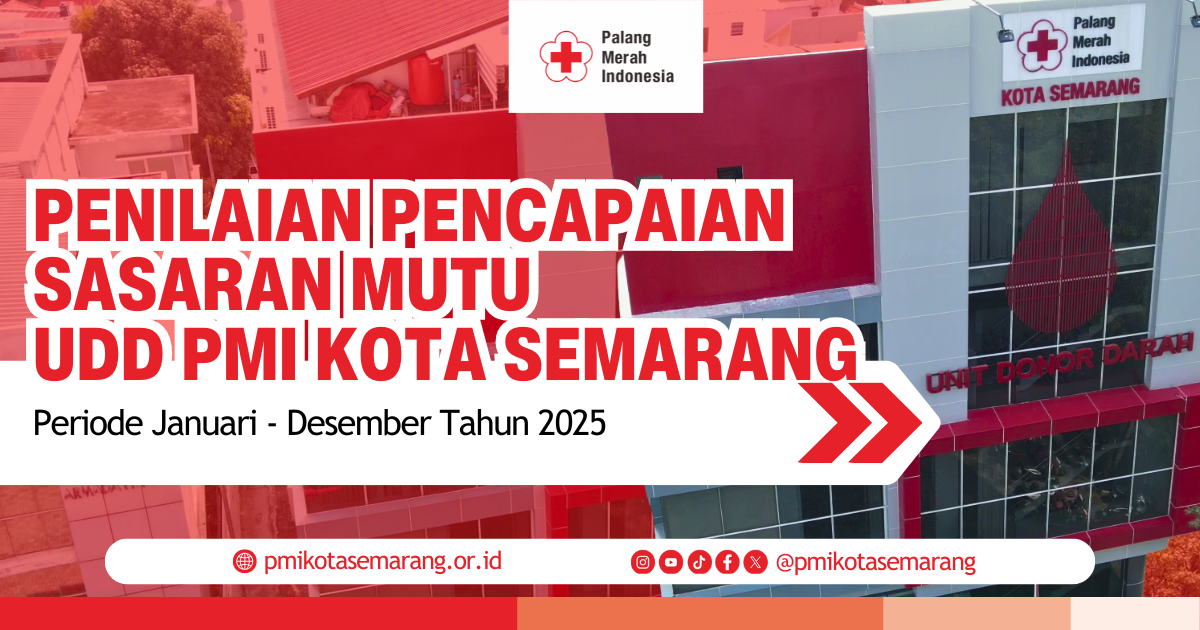 Penilaian Pencapaian Sasaran Mutu UDD PMI Kota Semarang Tahun 2025 ...